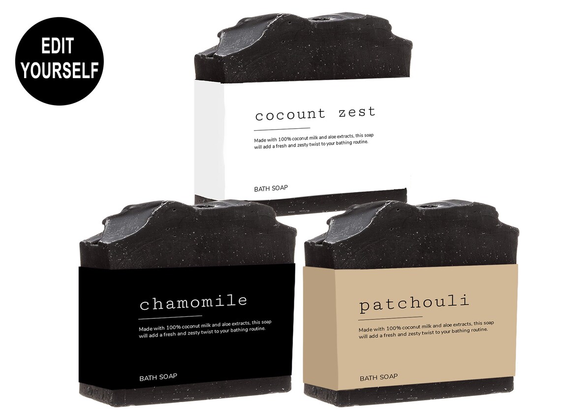 Sem DIY Custom Soap Label Printable Soap Label Templett - Etsy