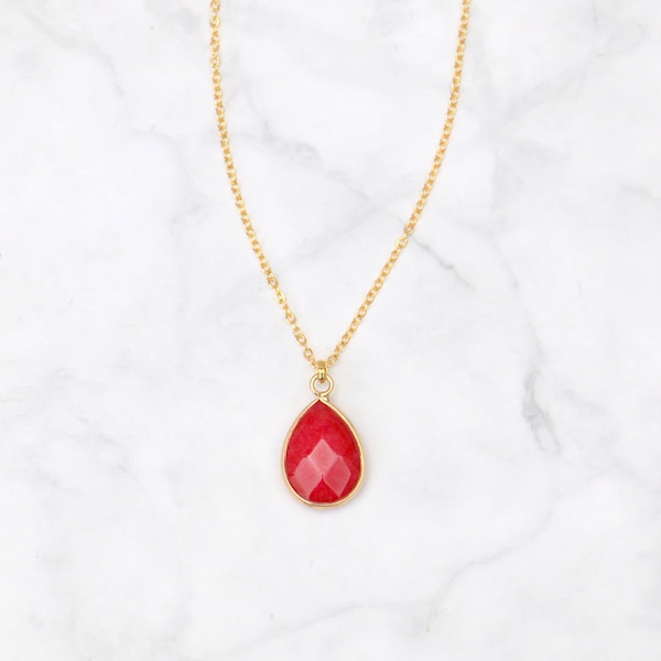 Red Jade Pendant - Etsy