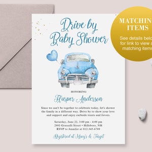 Drive by Baby Shower Thank You Tags Printable Template Baby | Etsy