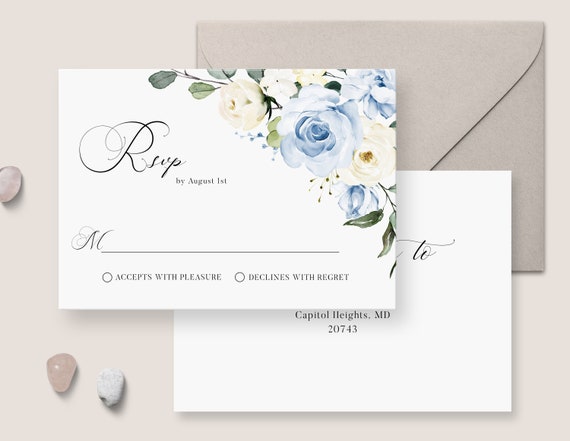Printable Rustic Rsvp Cards