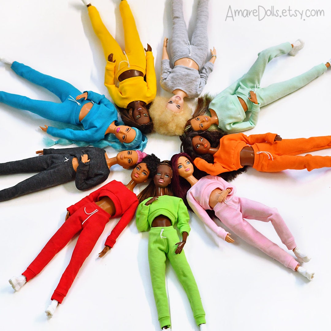 Doll Clothing TRACKSUIT SET, Sports Wear, Sweater, Sweetshirt, Jogger ...