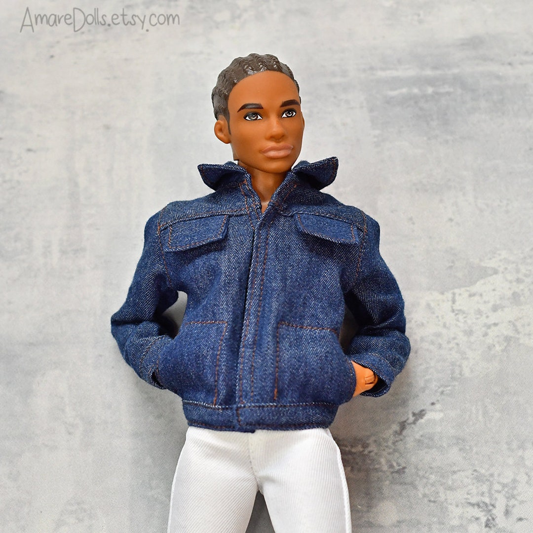 Male Doll Jeans Jacket, Doll Clothes for Ken - Coat, Outerwear - Etsy