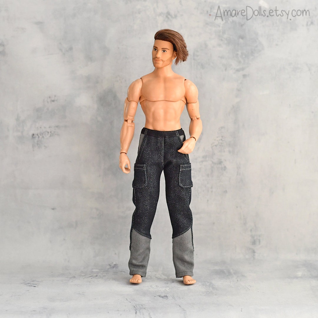 BUFF Male Doll Pants, Fashion Doll Clothes, Jeans, Trousers Jeans - Etsy