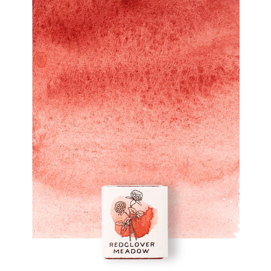 Venetian Red Watercolor Paint, One Half-pan. Handmade, Eco-friendly ...