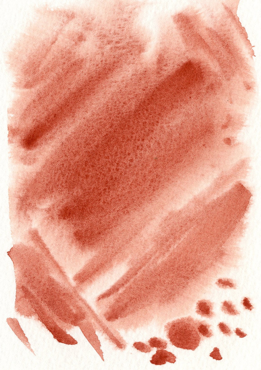 Venetian Red Watercolor Paint, One Half-pan. Handmade, Eco-friendly ...