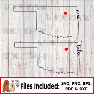 Tulsa, Oklahoma Script - SVG File Instant Download - Etsy