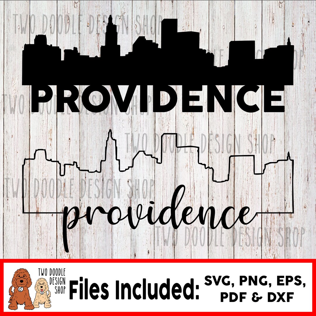 Providence, Rhode Island Skyline - SVG File Instant Download - Etsy