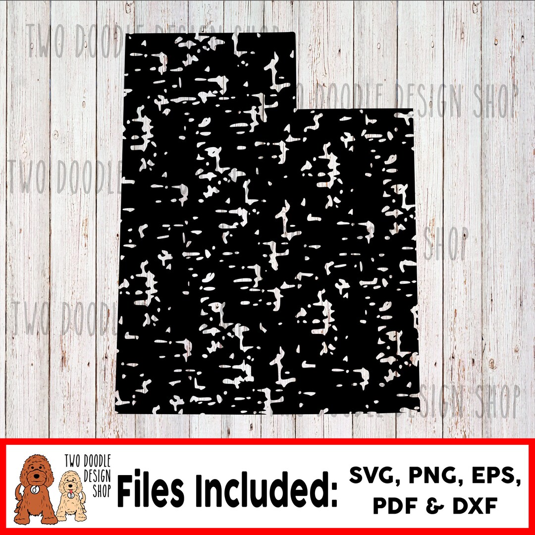 Distressed Utah - SVG File Instant Download - Etsy