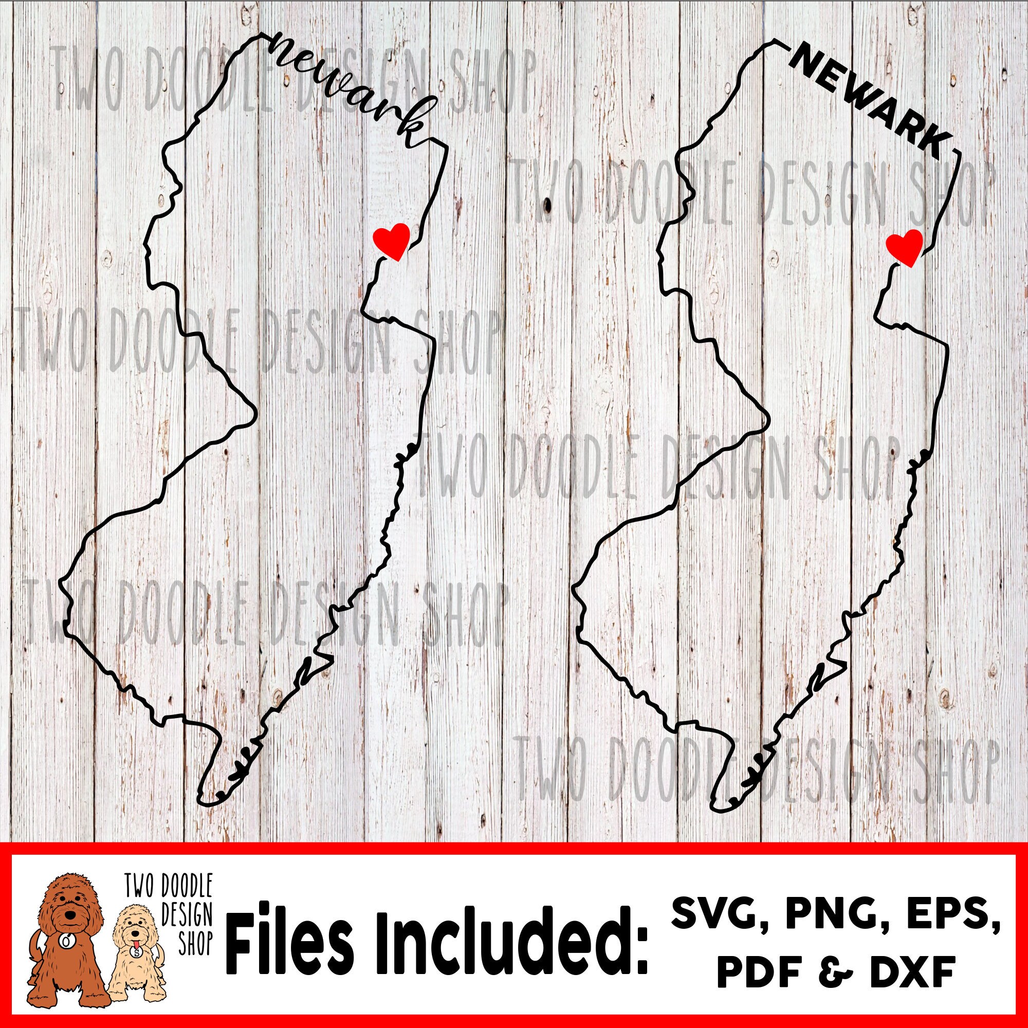 Newark New Jersey SVG File Instant Download - Etsy