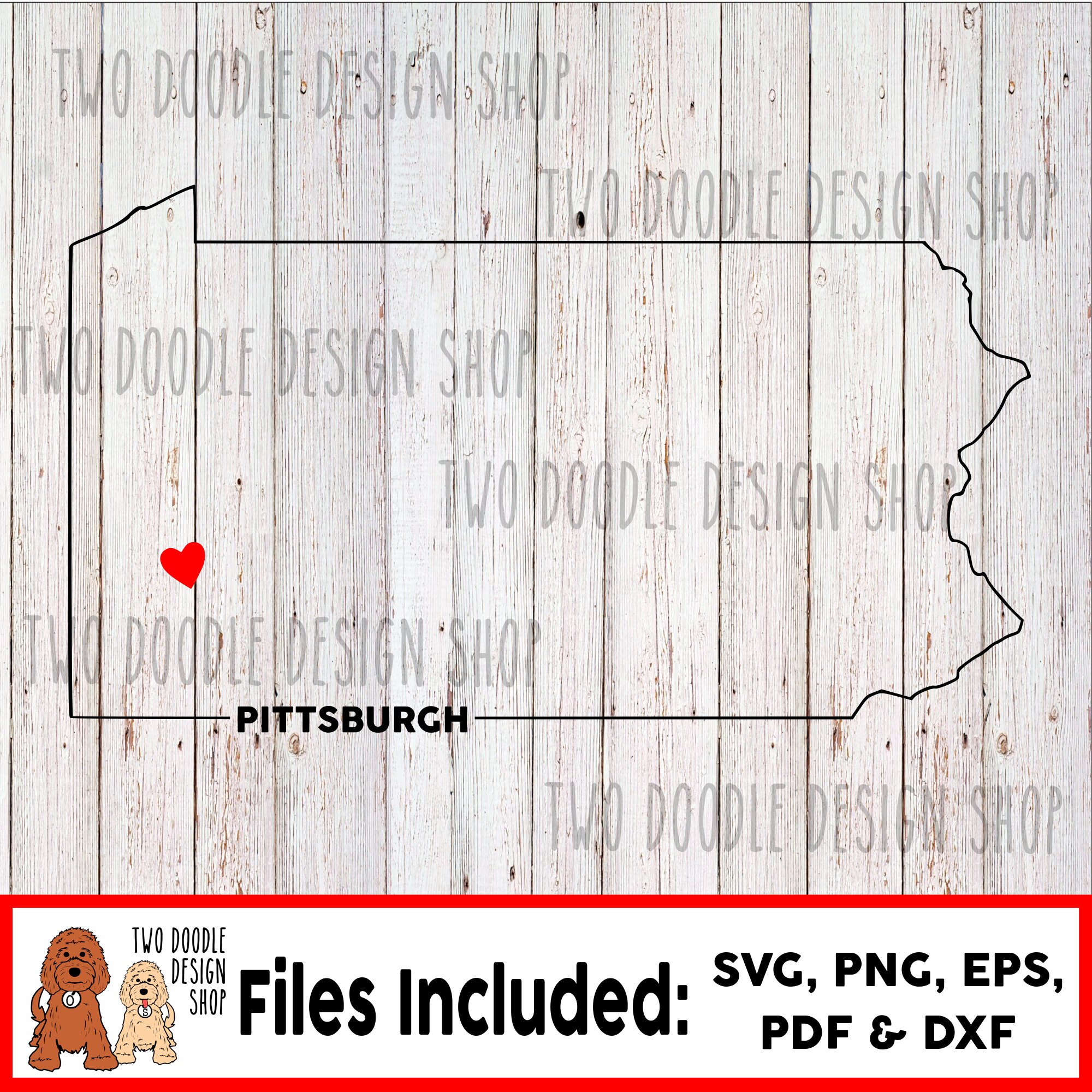 Pittsburgh Pennsylvania Script SVG File Instant Download | Etsy