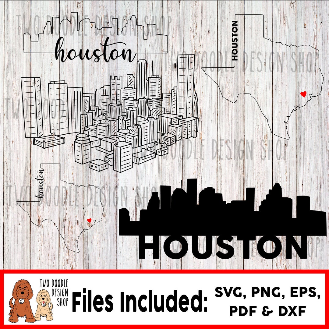 Houston, Texas SVG Pack - SVG File Instant Download - Etsy
