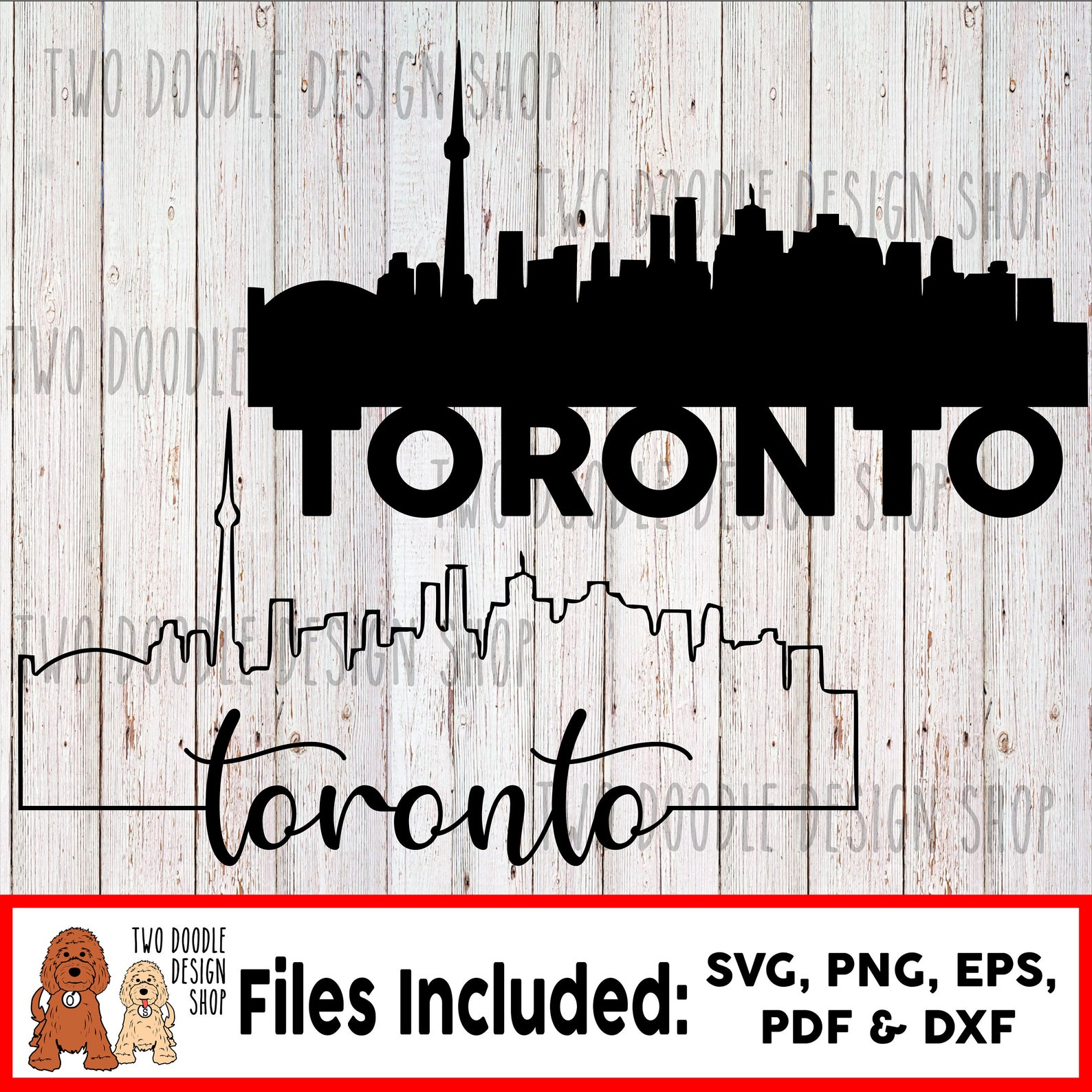 Toronto, Canada Skyline Two-pack - SVG File Instant Download - Etsy