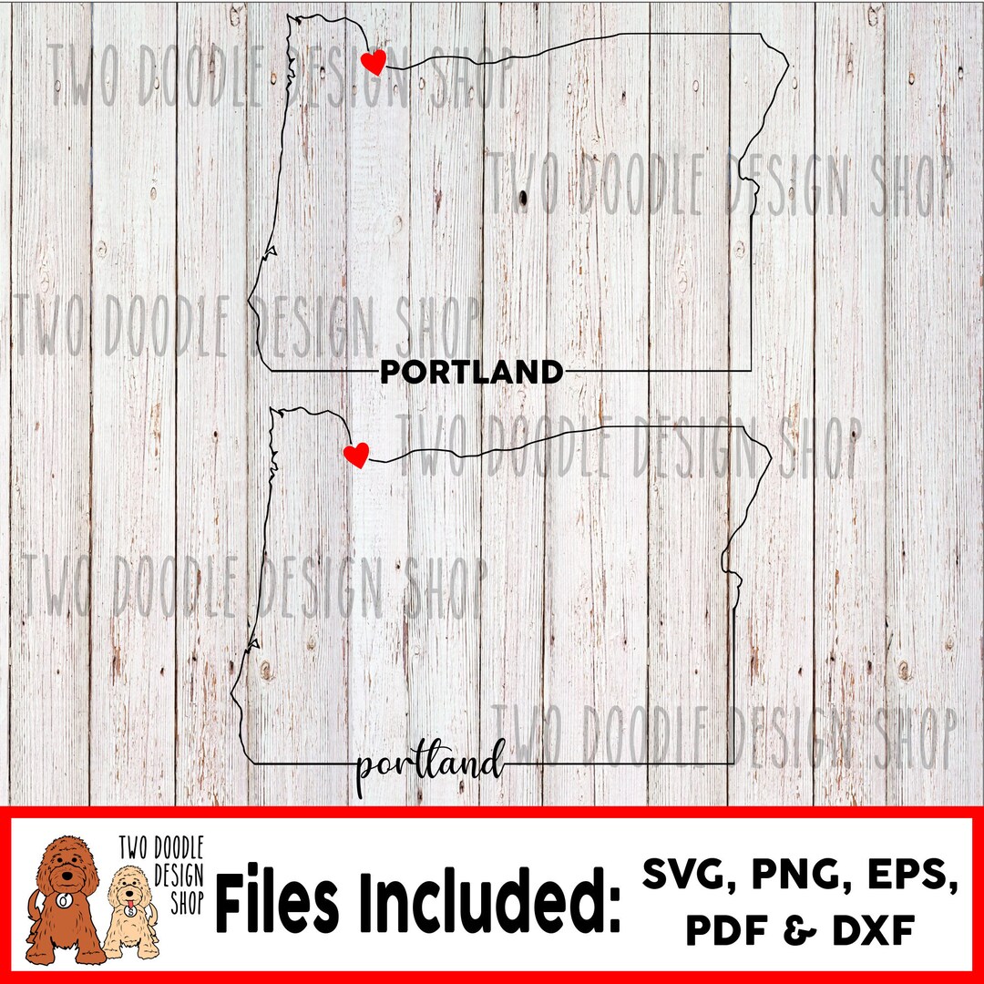 Portland, Oregon - SVG File Instant Download - Etsy