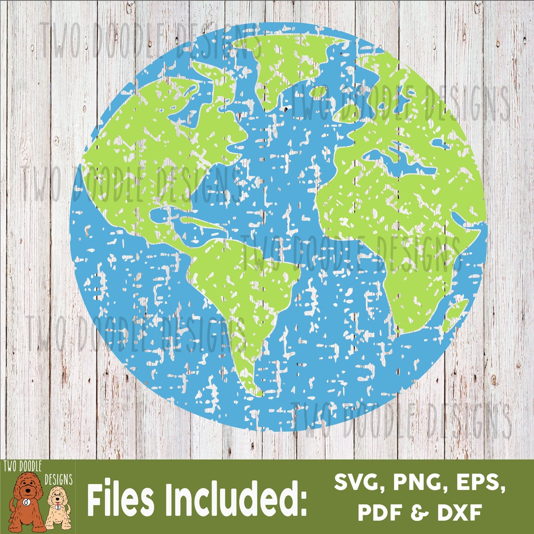 Earth Grunge - SVG File Instant Download - Etsy