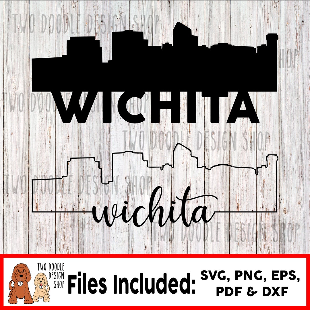 Wichita, Kansas Skyline Two-pack - SVG File Instant Download - Etsy
