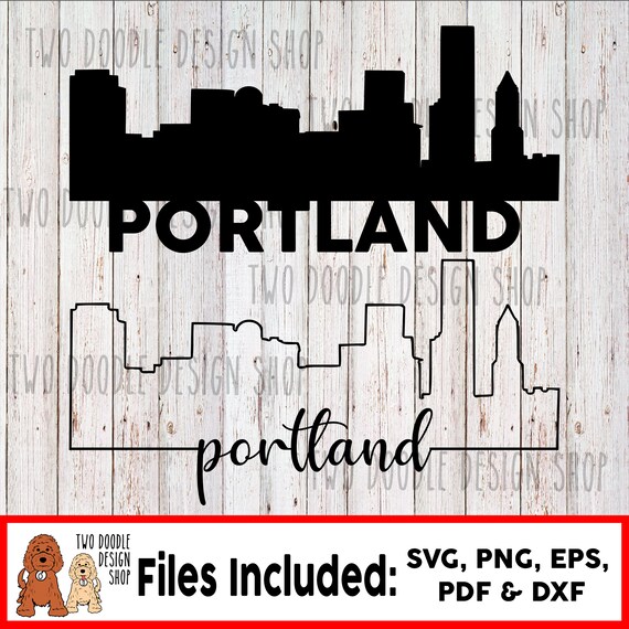 Portland Oregon Script SVG File Instant Download | Etsy