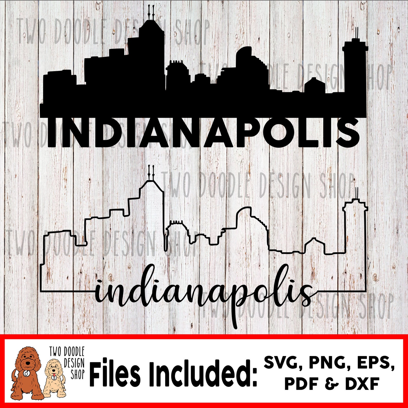 Indianapolis, Indiana Skyline SVG File Instant Download - Etsy