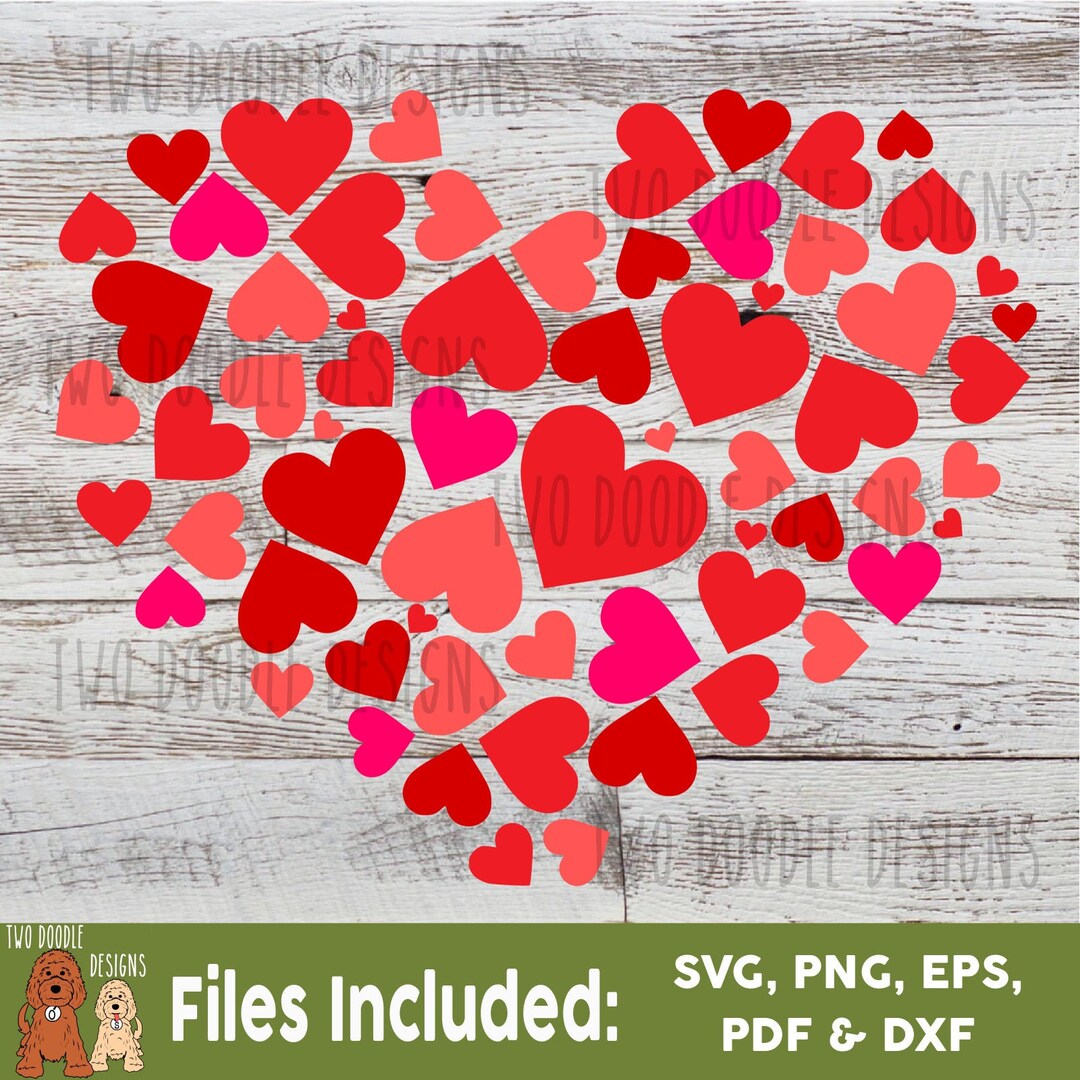 Hearts - SVG File Instant Download - Etsy