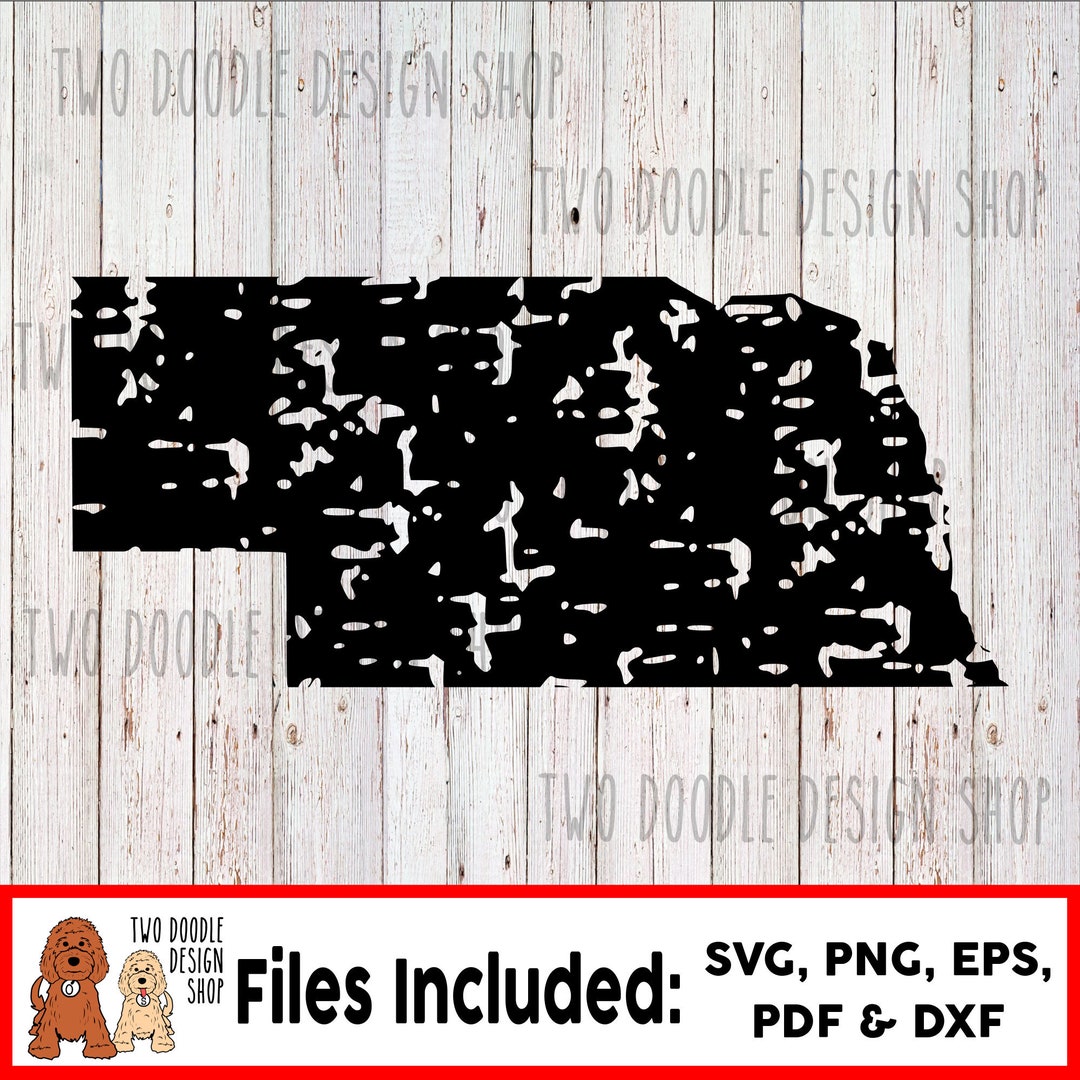 Distressed Nebraska - SVG File Instant Download - Etsy