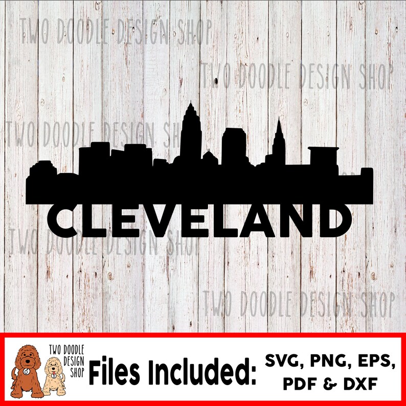 Cleveland Ohio Skyline SVG Bundle SVG File Instant Download - Etsy