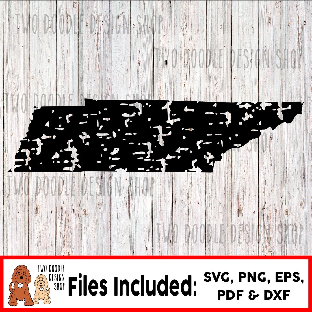 Distressed Tennessee - SVG File Instant Download - Etsy
