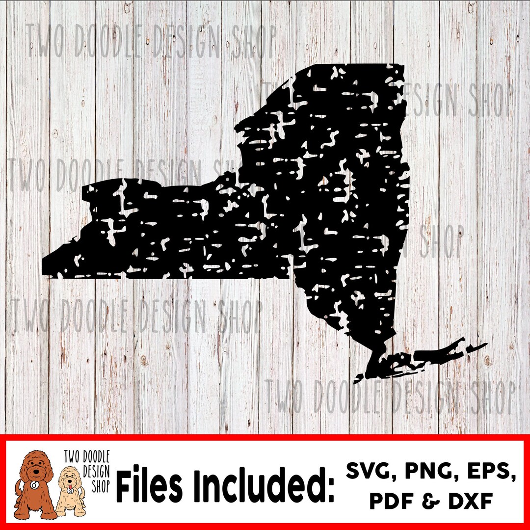 Distressed New York - SVG File Instant Download - Etsy