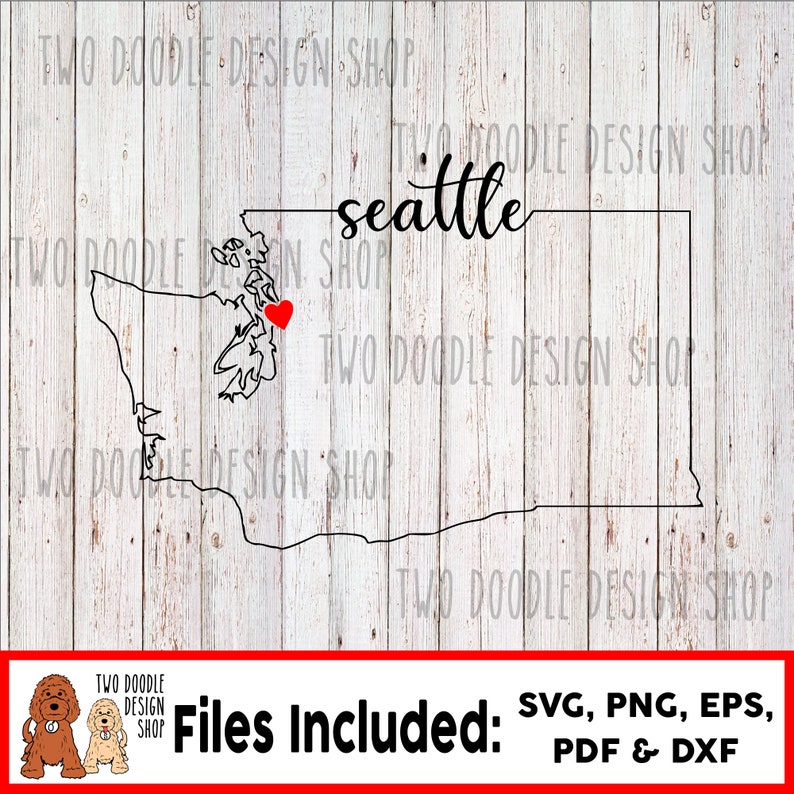 Seattle Washington SVG File Instant Download | Etsy