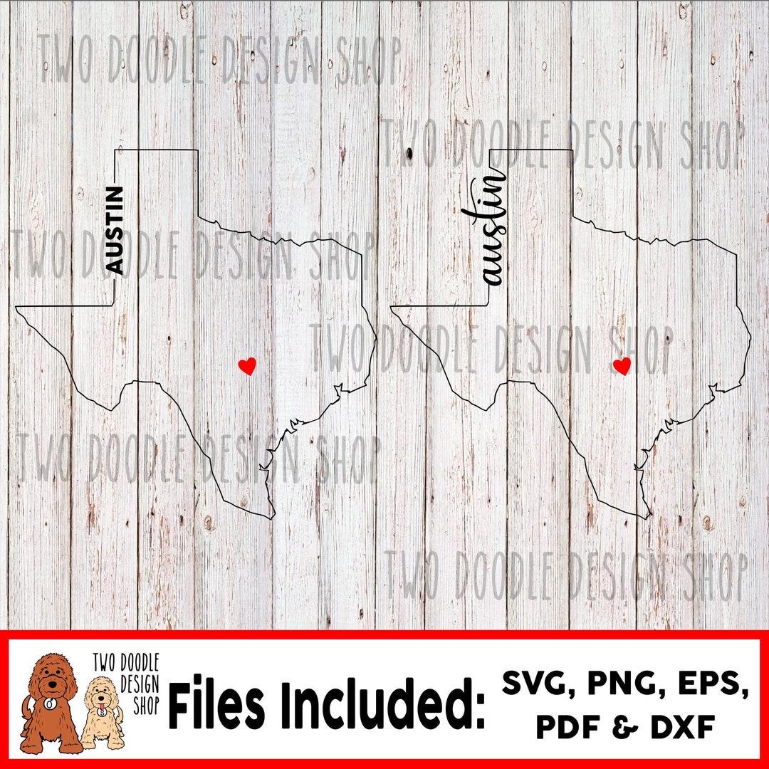 Austin, Texas Line Art - SVG File Instant Download - Etsy