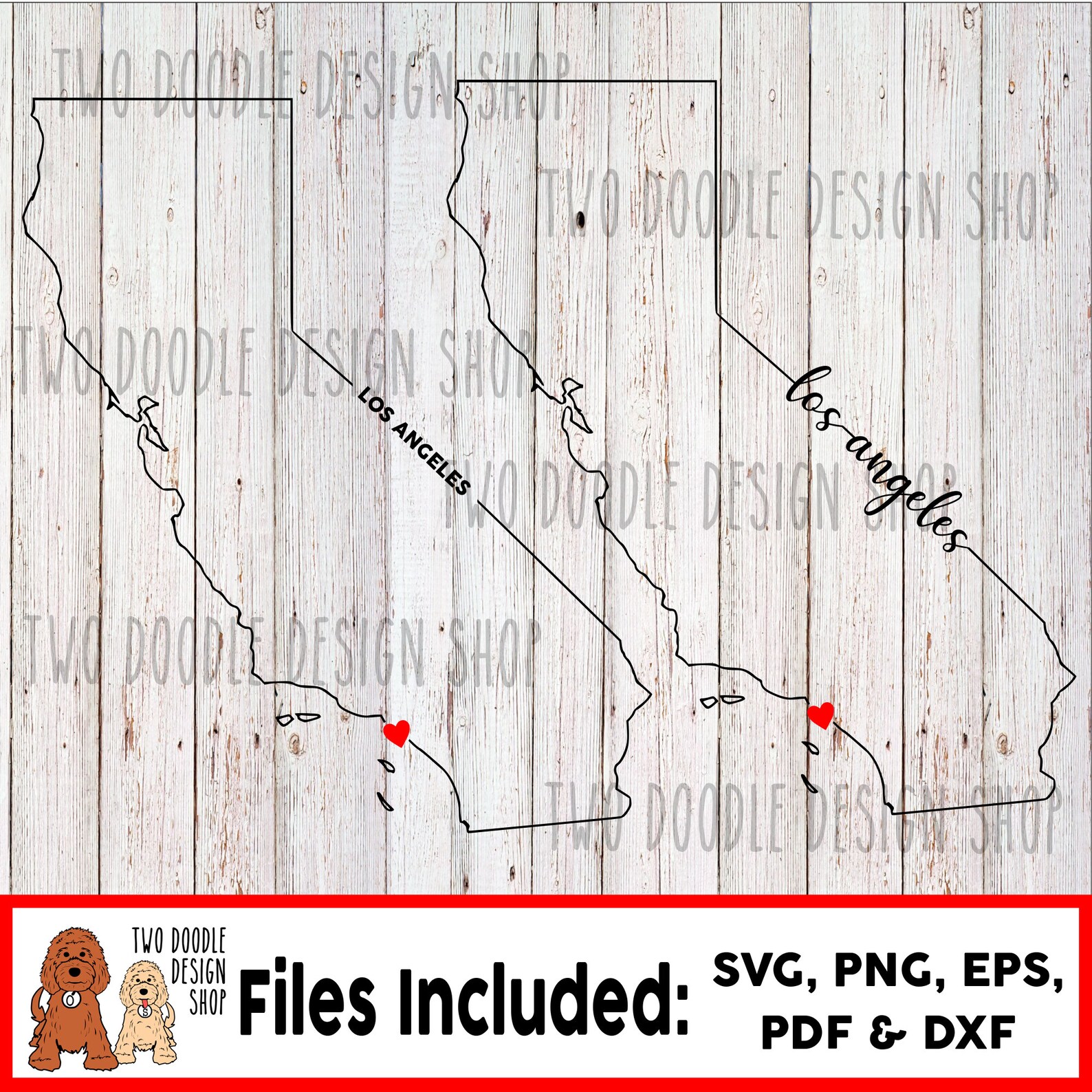 Los Angeles, California SVG Pack - SVG File Instant Download - Etsy
