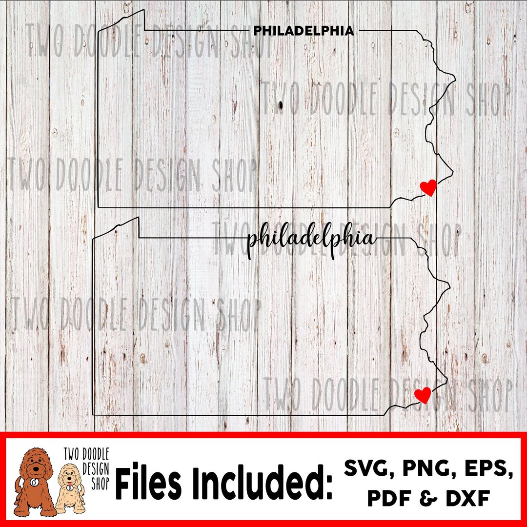 Philadelphia, Pennsylvania - SVG File Instant Download - Etsy