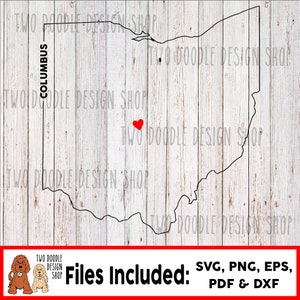 Columbus, Ohio Script - SVG File Instant Download - Etsy