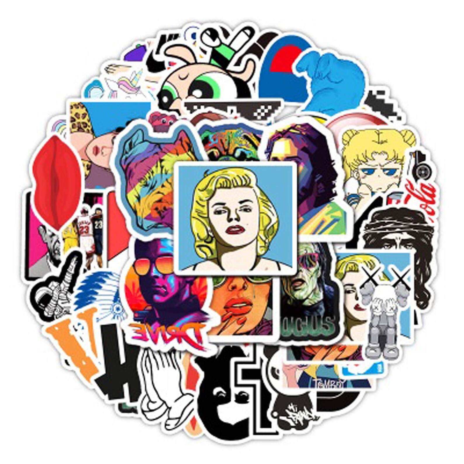 Personality Trendy Stickers Waterproof Stickers Computer | Etsy