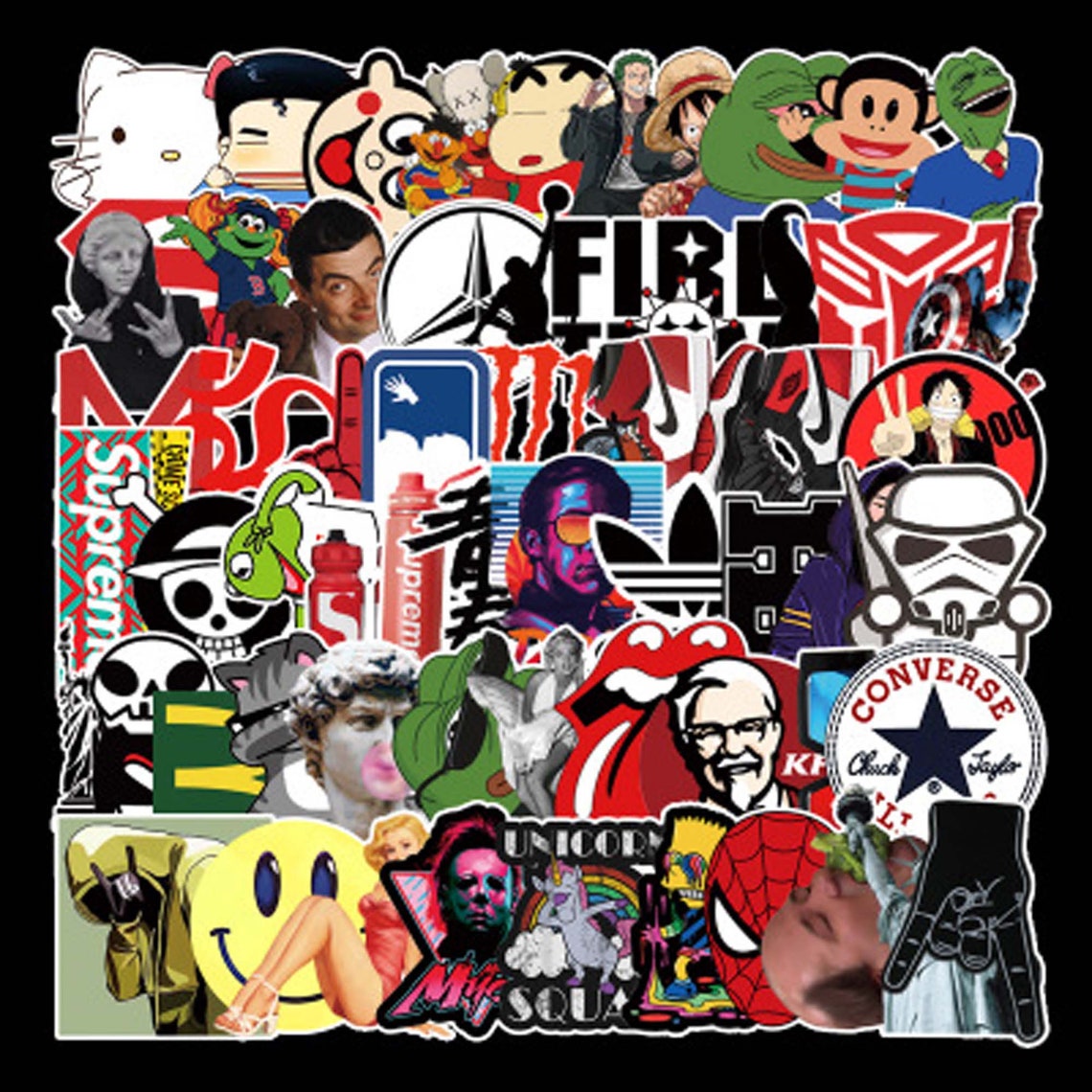 Personality Trendy Stickers Waterproof Stickers Computer | Etsy