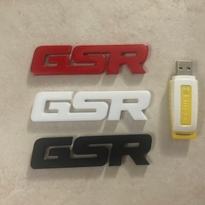 GSR 3D Printed Car Badge - Etsy