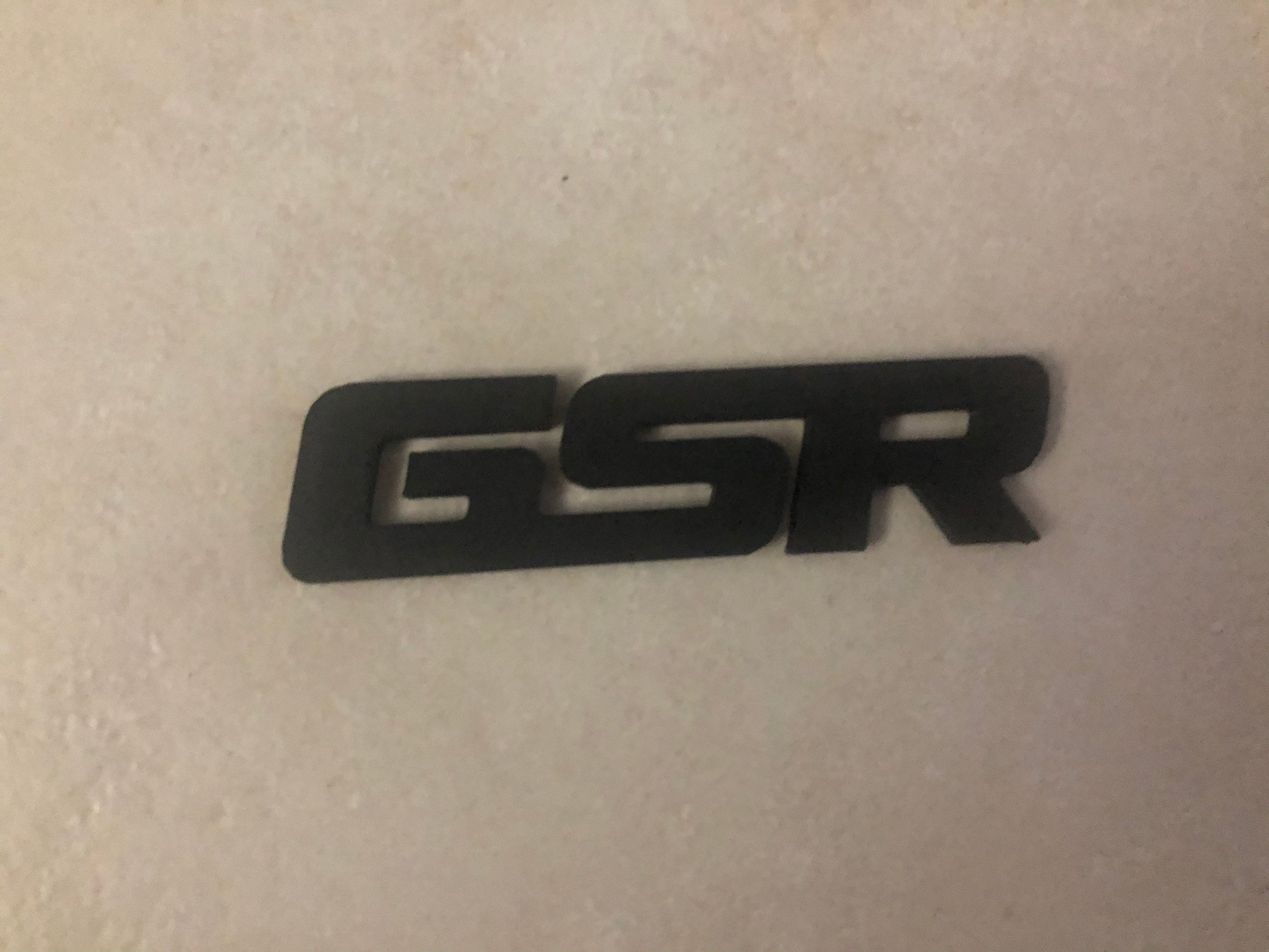 GSR 3D Printed Car Badge | Etsy