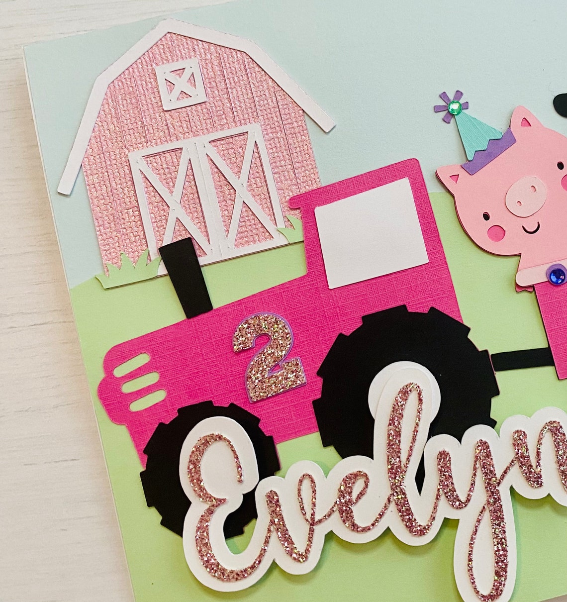 Farm Birthday Card, Farm Animal Birthday Card, Barnyard Birthday, Farm ...
