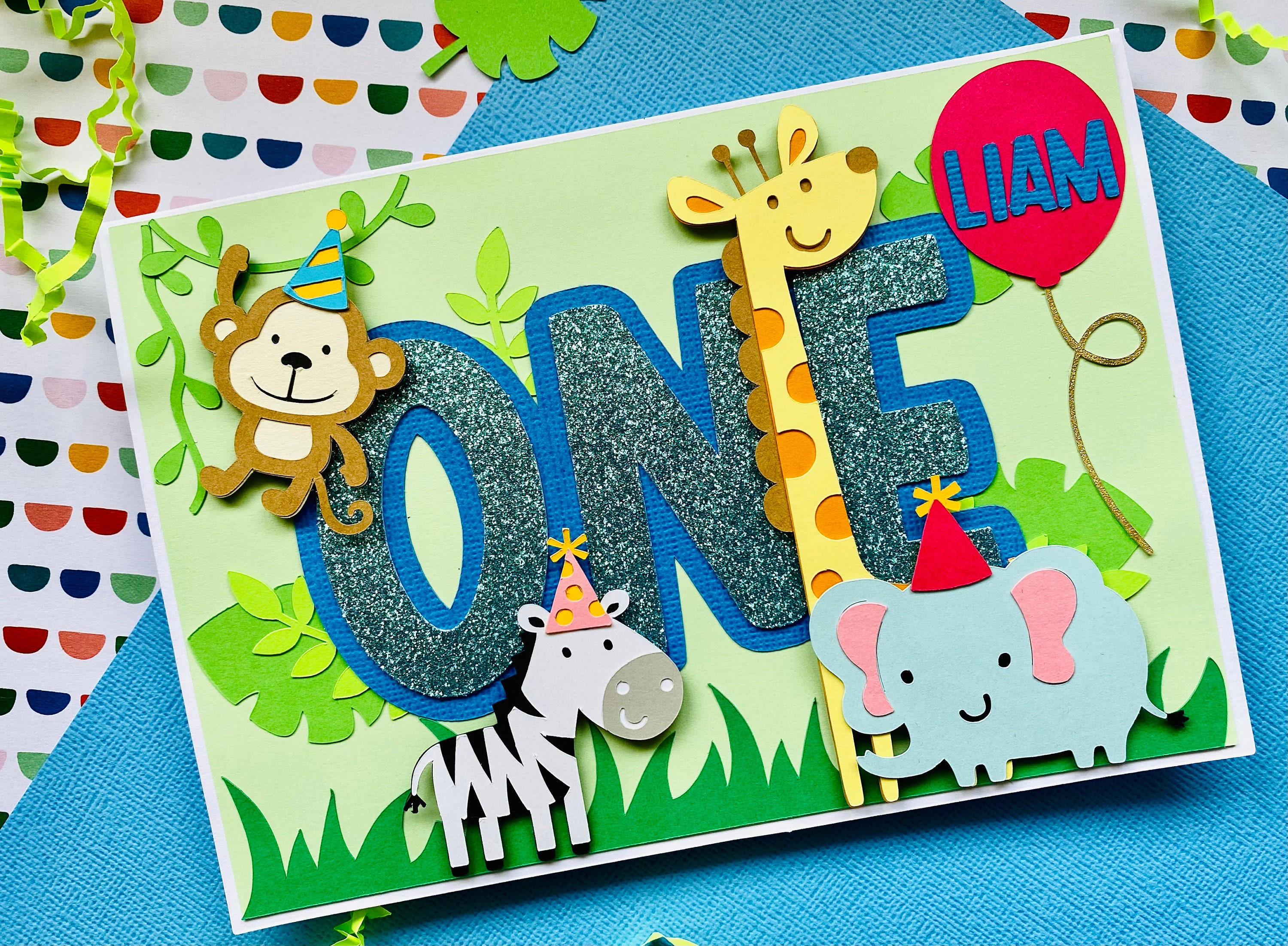 Wild One Birthday Wild One Birthday Card Safari Birthday Card Jungle ...