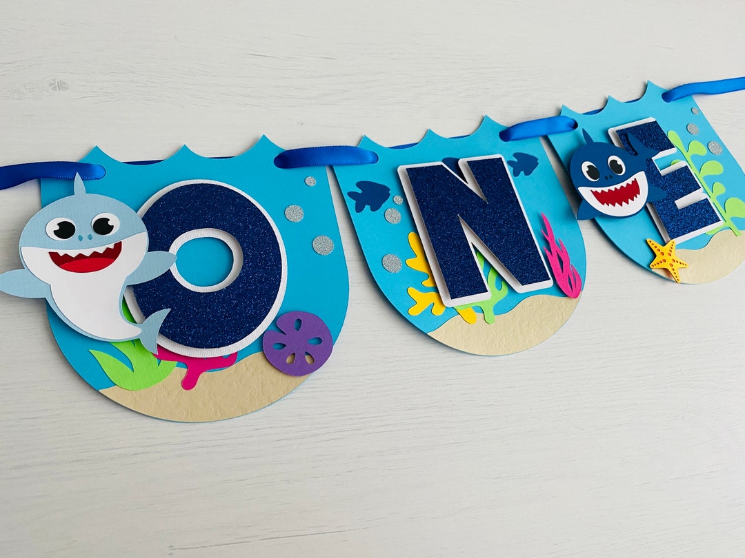 Baby Shark Banner Baby Shark Birthday Banner Baby Shark - Etsy