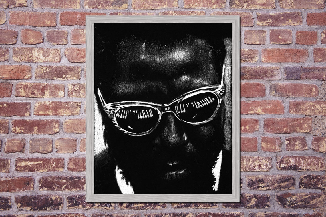 Thelonious Monk Piano Digital Download Black & White Jazz Art Poster Print Wall Art Decor ...