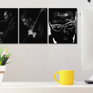 Thelonious Monk Piano Digital Download Black & White Jazz Art Poster ...