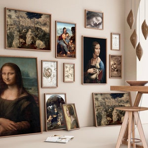 Leonardo Da Vinci Printable Vintage Masterpiece Wall Art Print Mega ...