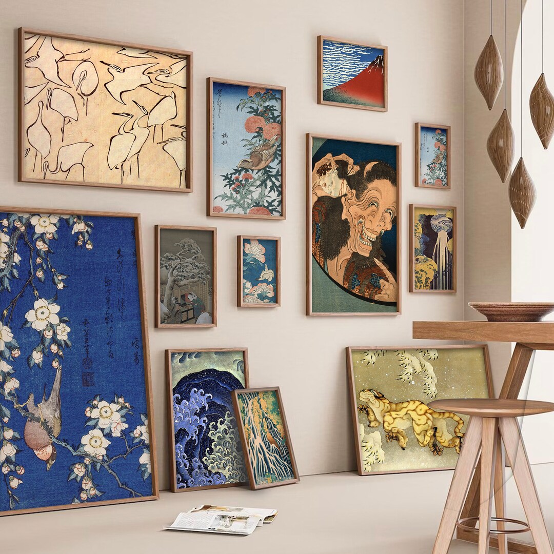 Hokusai Printable Vintage Masterpiece Wall Art Print Mega Collection ...