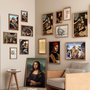 Leonardo Da Vinci Printable Vintage Masterpiece Wall Art Print Mega ...