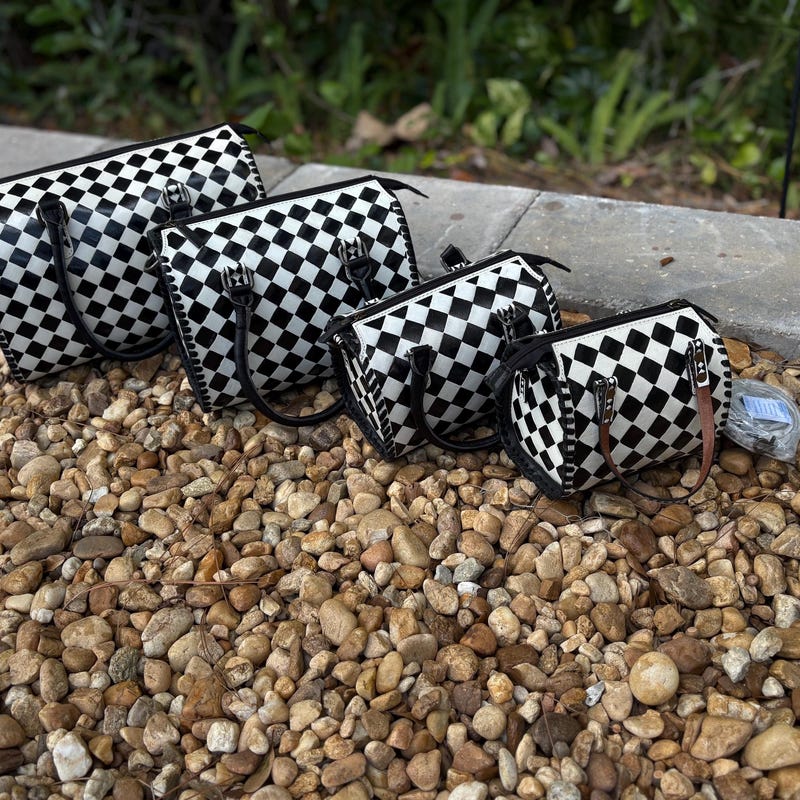 Western Purse Checkered - Etsy