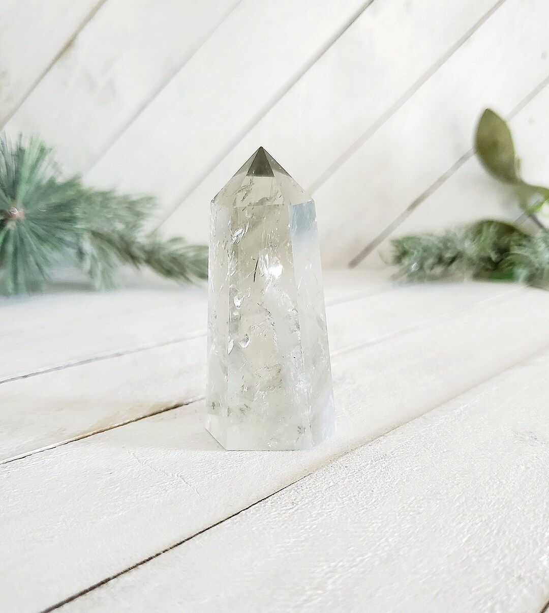Prasiolite Tower, Prasiolite, Green Amethyst, Crystal Generator - Etsy