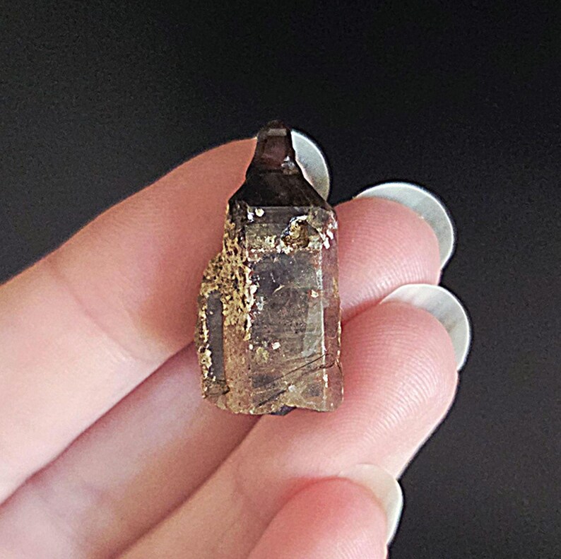 Black Widow Quartz (reverse Scepter) From Red Feather Lakes, Colorado ...