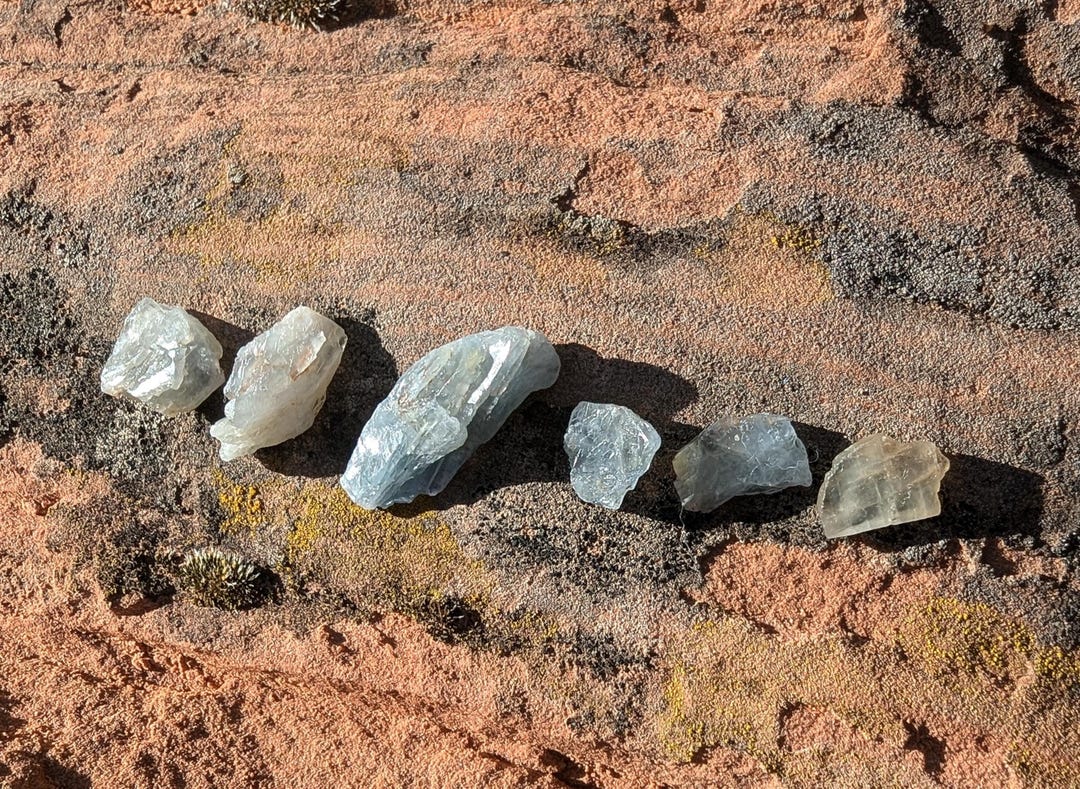 Small Rough Blue Barite Specimens (colorado) - Etsy