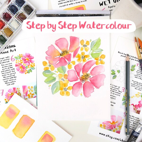 Watercolor by Number - Etsy