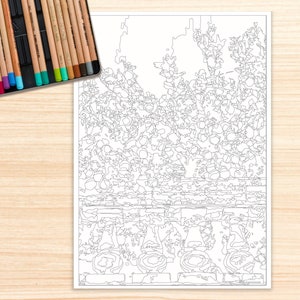 Lemon Tree Coloring Page Relaxation Coloring for Adults - Etsy