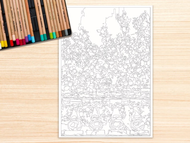 Lemon Tree Coloring Page Relaxation Coloring for Adults - Etsy